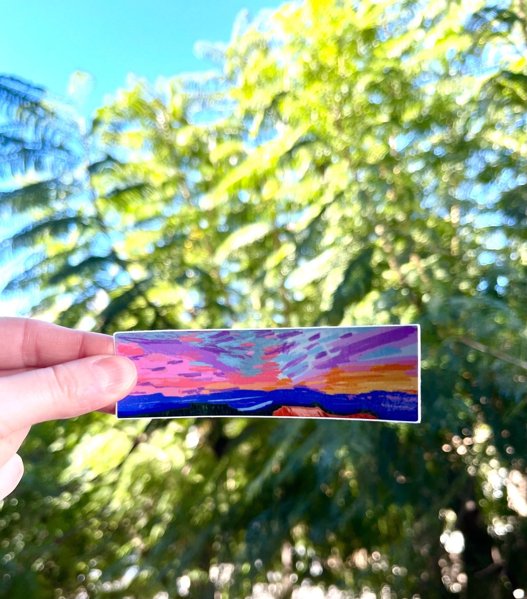 Sunrise Landscape Sticker - Etsy