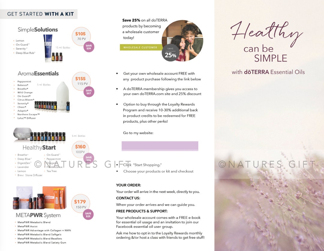 Intro to Oils Doterra Marketing Brochure US Market 2023 - Etsy