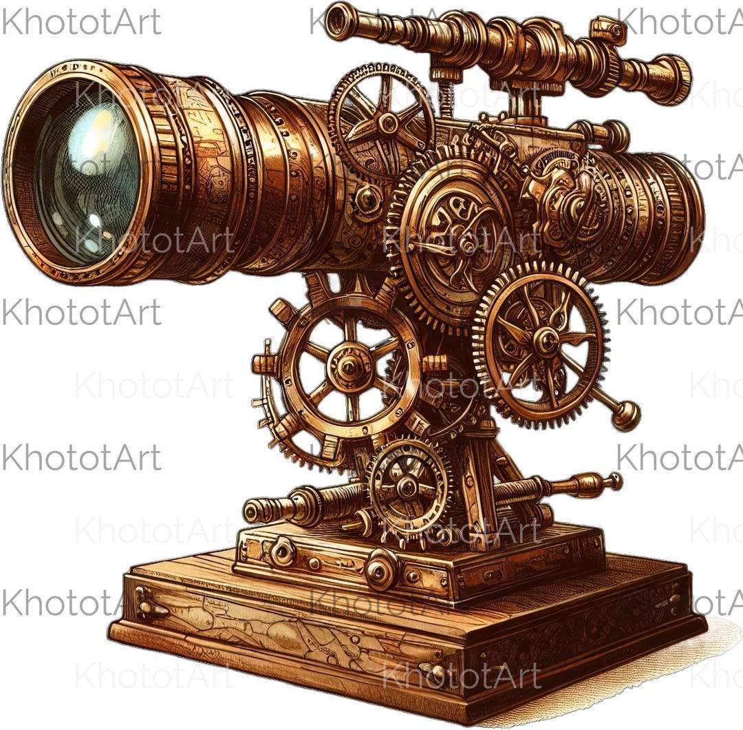 Steampunk Digital Art Collection, Vintage Steampunk Machines Printable ...