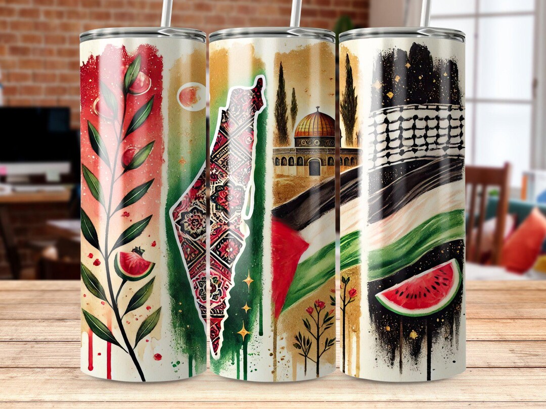 Palestine Aesthetic Tumbler Wrap Digital Download, Artistic Middle ...