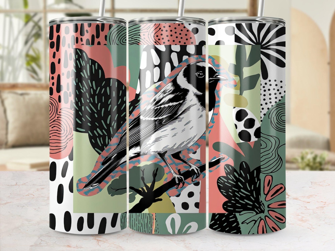 Colorful Bird Art Digital Download, Abstract Bird Design Printable Wall ...