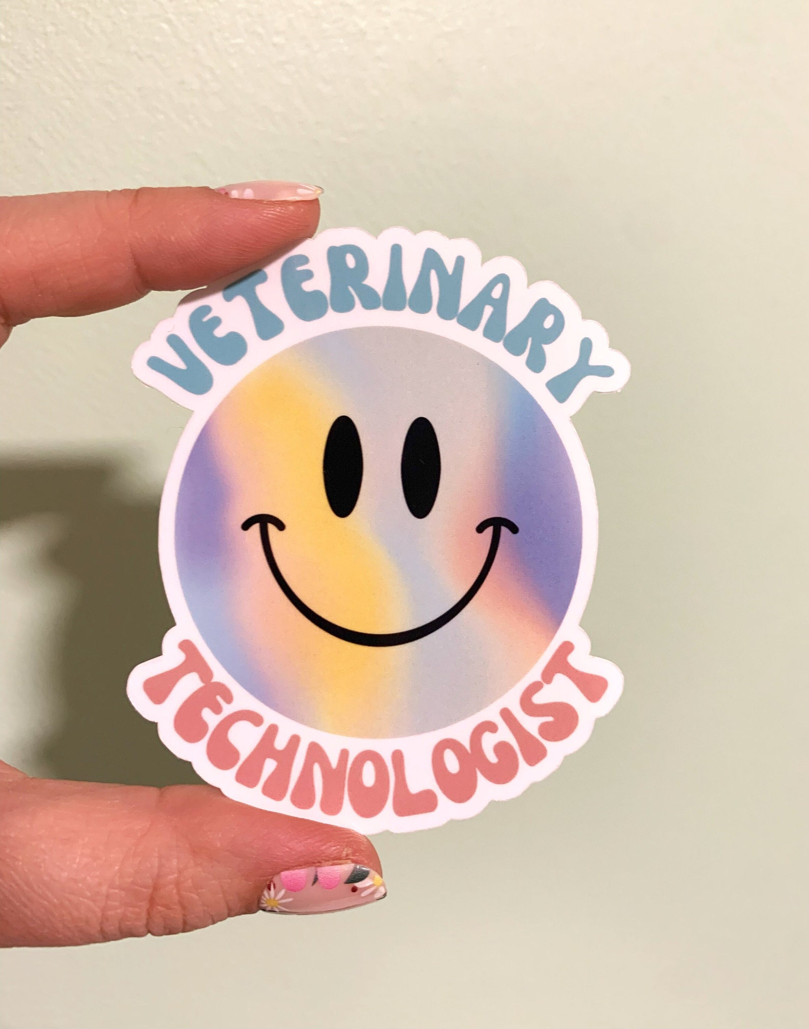 Vet Tech Smiley | Veterinary Stickers | Vetmed | Vet Tech ...