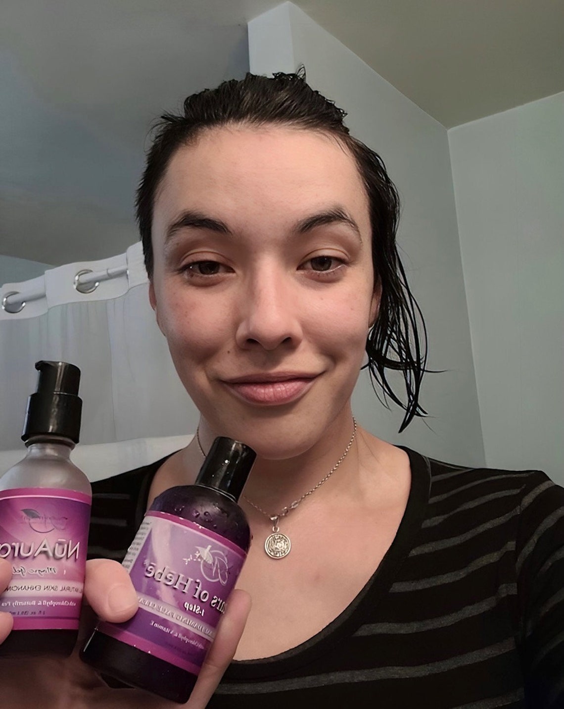 Tears of Hēbē®, All-natural 1-step Foaming Cleanser & Nūaura Serum Set ...