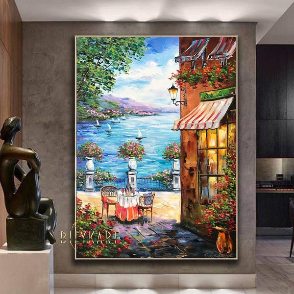 Italian Cafe Paintings - Etsy