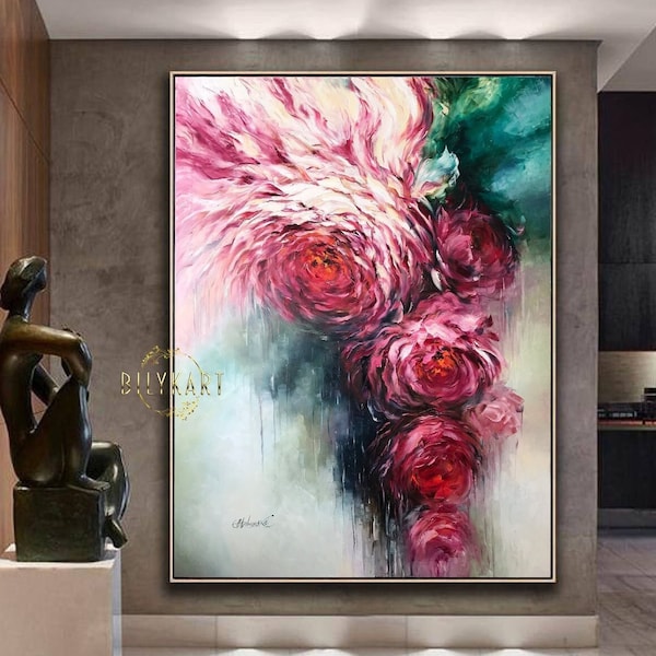 Abstract Rose Art - Etsy