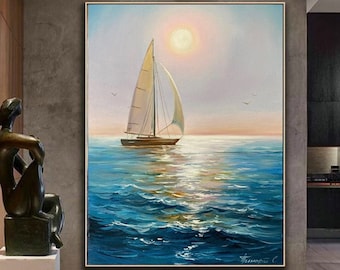 Sailing Boat Painting - Etsy