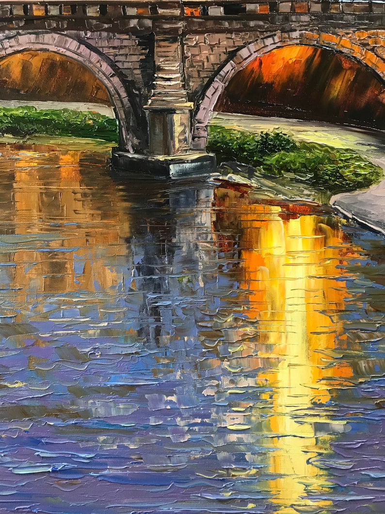 Rome Italy Oil Painting Original Evening in Rome Painting - Etsy