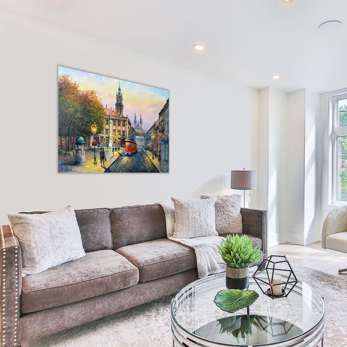 Colorful Cityscape Painting Original City Oil Painting | Etsy