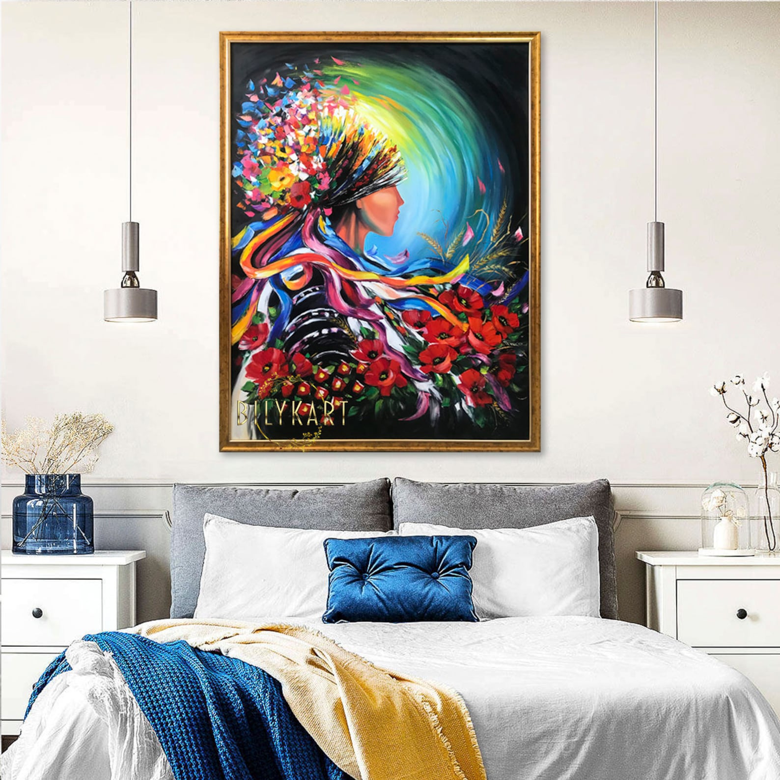 Ukrainian Girl Oil Painting Original Ukrainian Painting on Canvas Pro ...