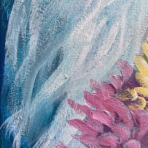 Original Mermaid Painting on Canvas Blue Mermaid Wall Art - Etsy