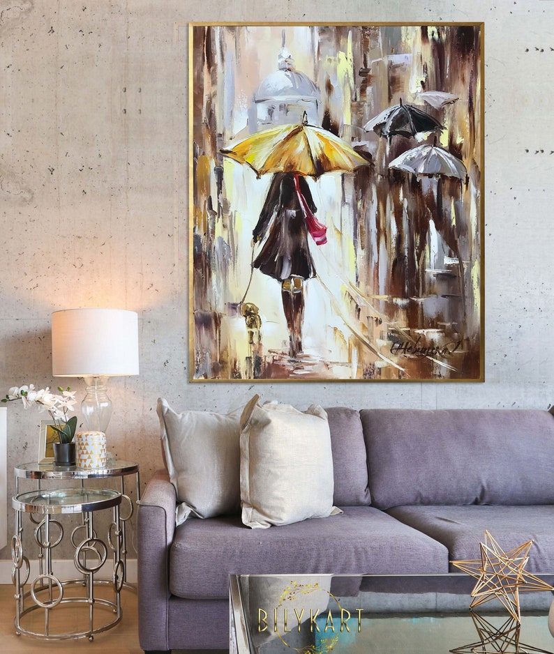 Large Abstract Figures Oil Painting Original Extra Large Wall Art ...