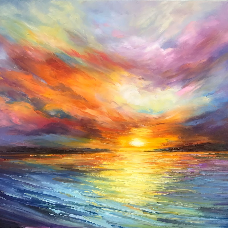 Sunset Paintings - Etsy