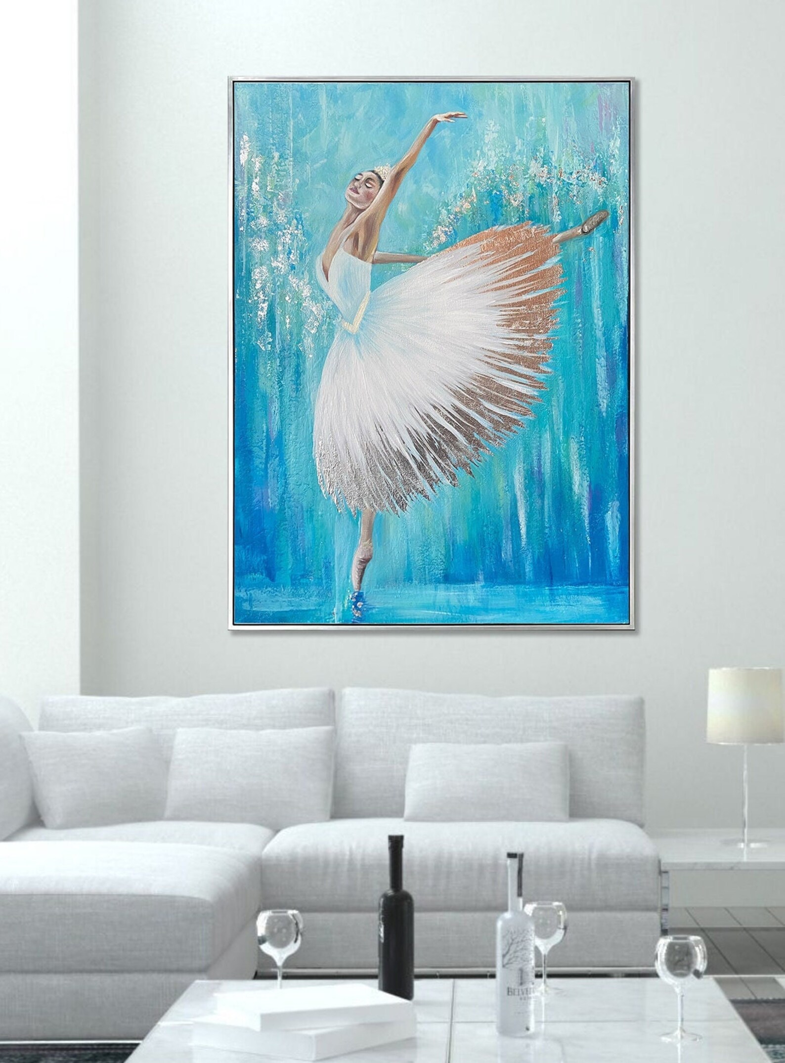 Dancing Ballerina Painting Original Ballet Dancer Painting - Etsy