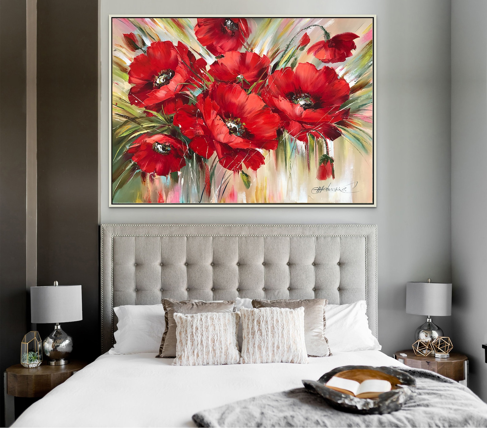 Ukrainian Poppy Oil Painting Original Art Work Ukraine Artist - Etsy