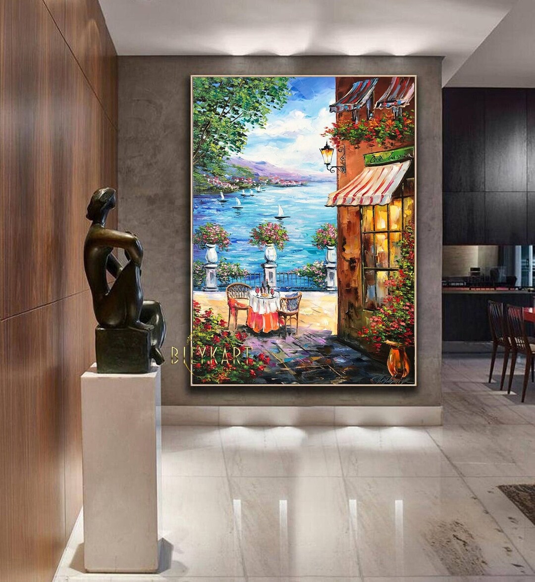 Italian Cafe Painting on Canvas Italian Restaurant Paintings ...