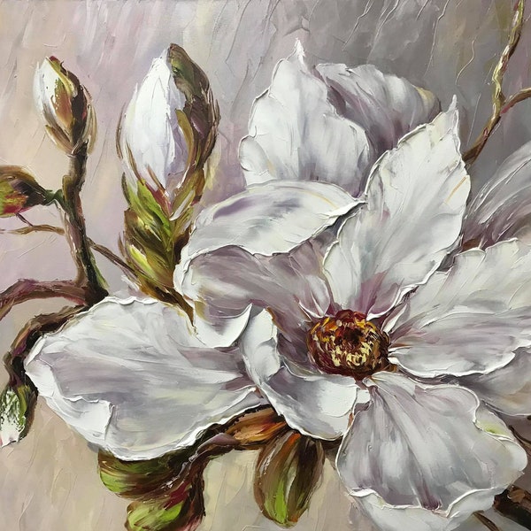 Magnolia Painting - Etsy