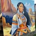 Indigenous Woman Oil Painting Original Beautiful Native - Etsy