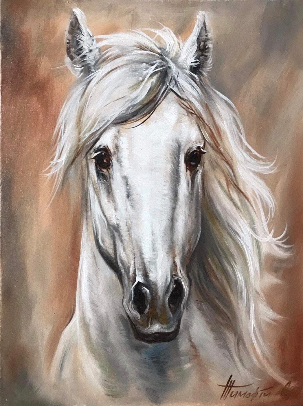 Original Horses Wall Art Set of 3 Paintings Horse Art - Etsy