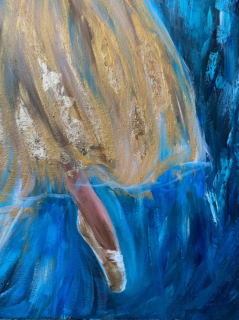 Abstract Ballerina Oil Painting Original Ballerina Room Decor - Etsy