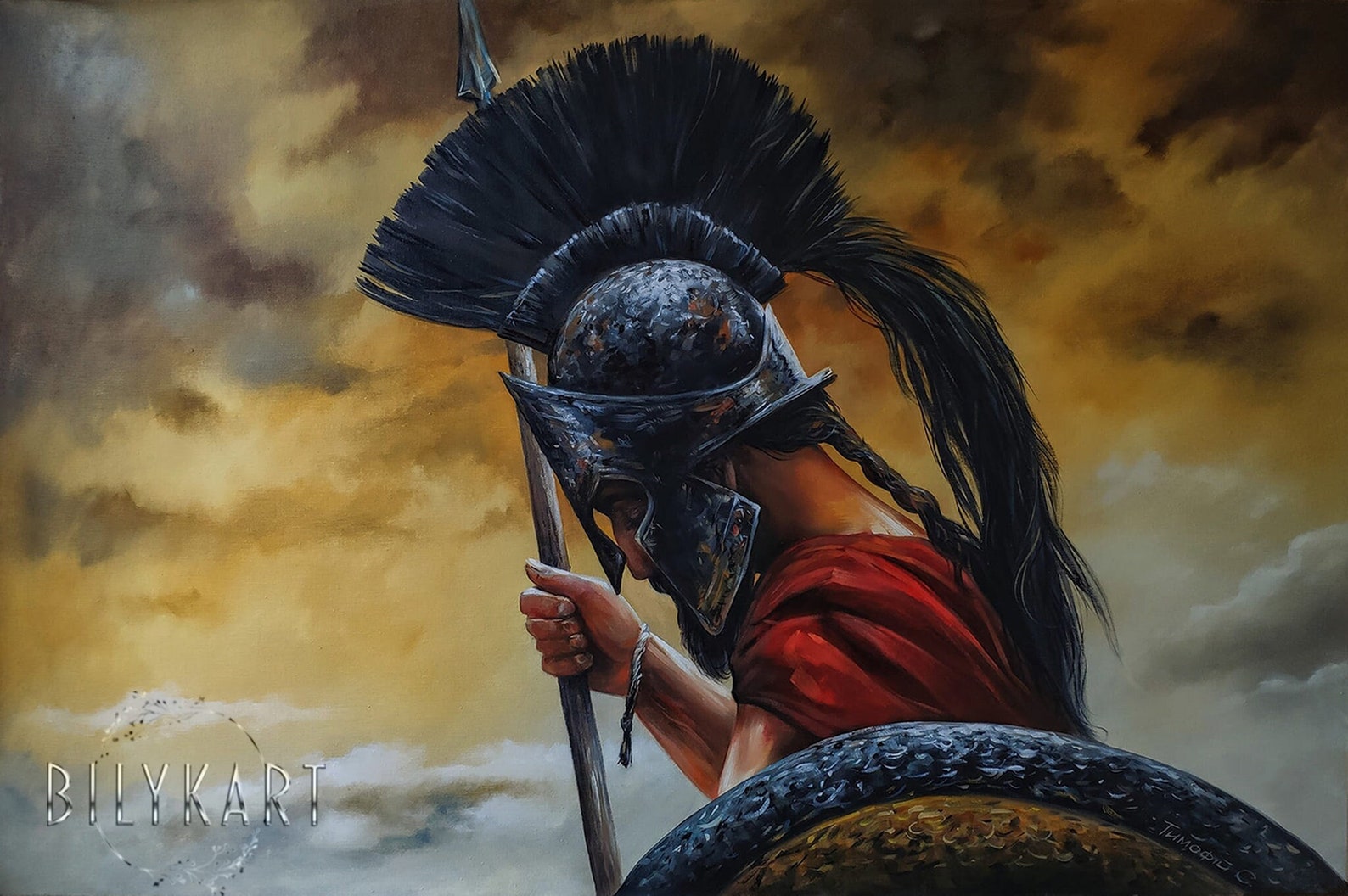 Roman Soldier Painting on Canvas Legionary Roman Soldier Art Ancient ...