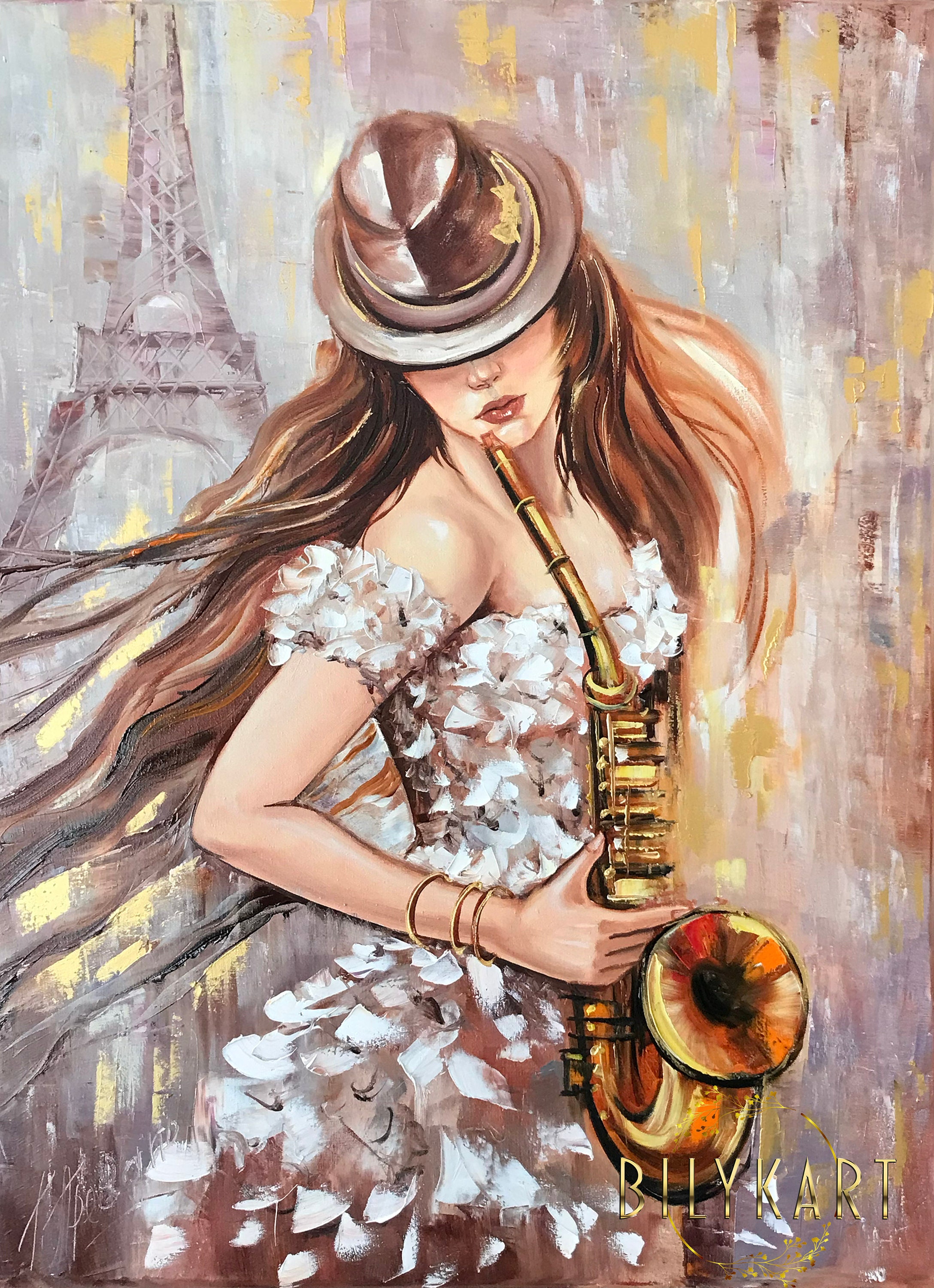 Saxophone Art Painting