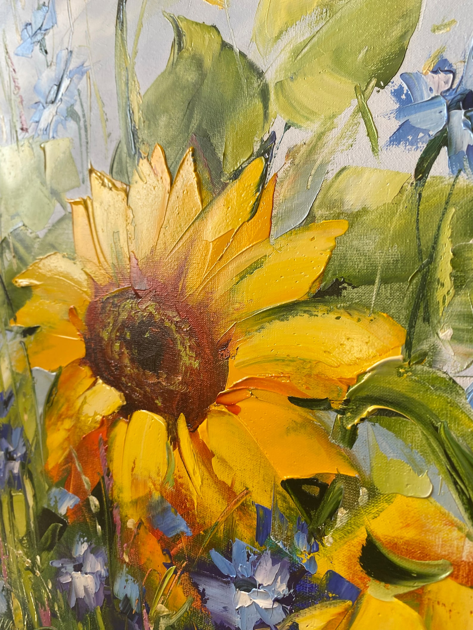 Ukraine Sunflower Oil Painting Original Art Work Sunflowers - Etsy