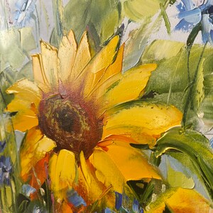 Ukraine Sunflower Oil Painting Original Art Work Sunflowers Painting on ...