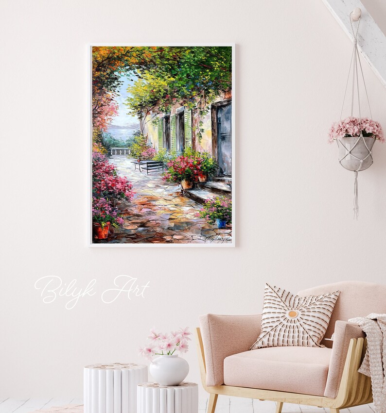 Italian Painting Original Tuscany Wall Art Colorful Artwork - Etsy