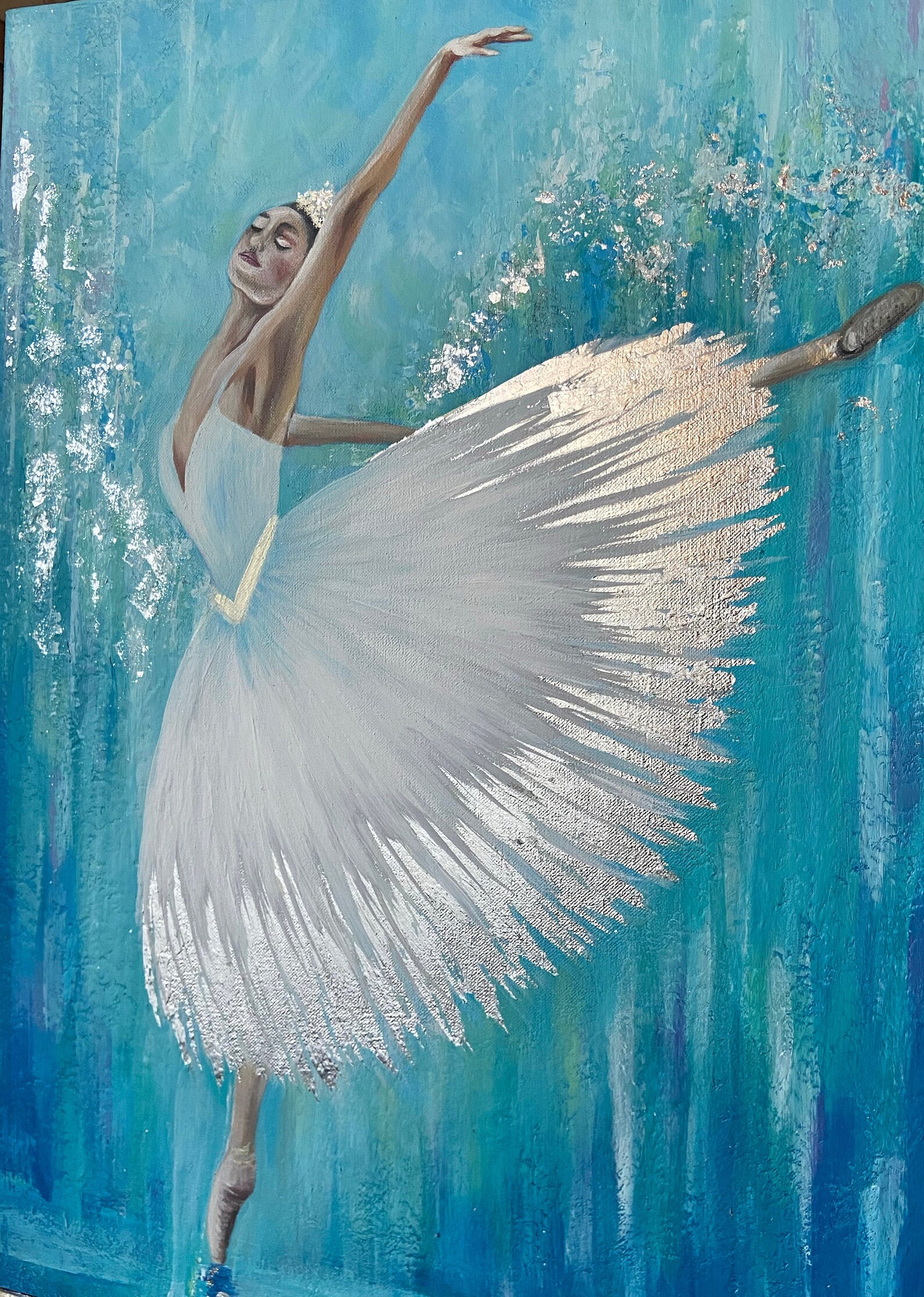 Dancing Ballerina Painting Original Ballet Dancer Painting - Etsy