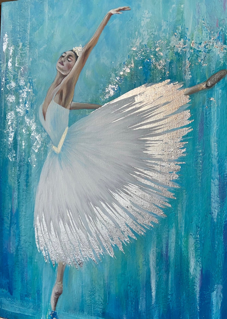 Dancing Ballerina Painting Original Ballet Dancer Painting - Etsy