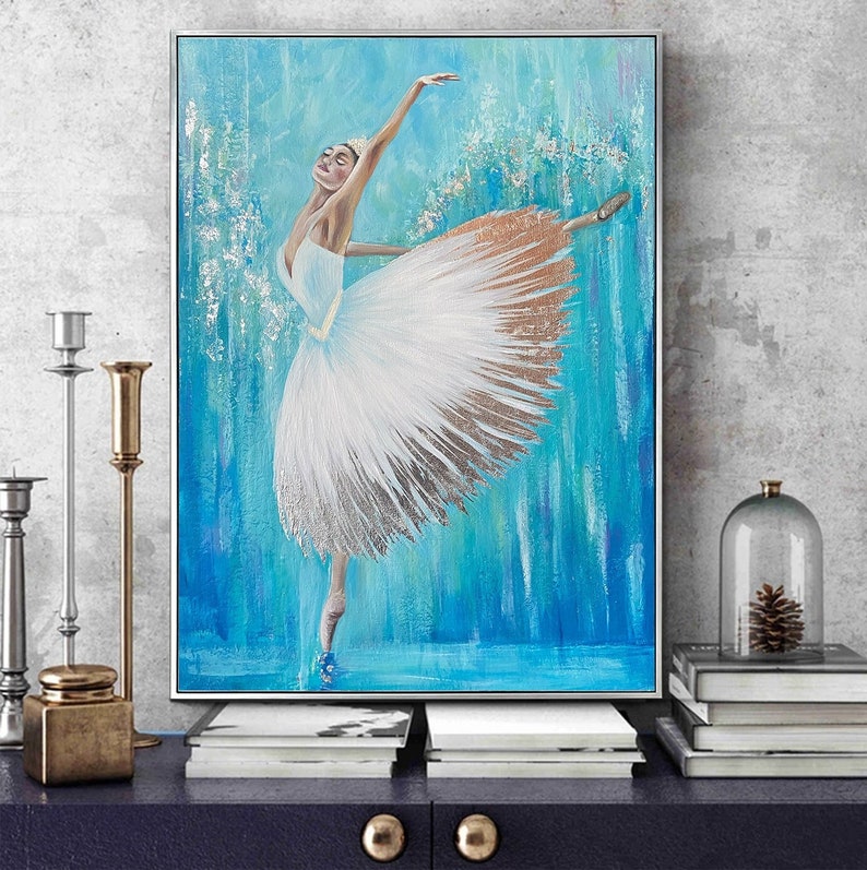 Dancing Ballerina Painting Original Ballet Dancer Painting - Etsy