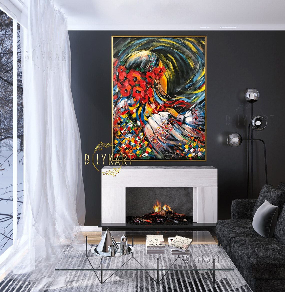 Ukrainian Girl Oil Painting Original Ukrainian Painting on - Etsy