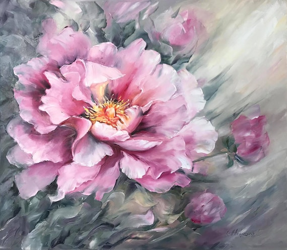 Single Flower Oil Paintings