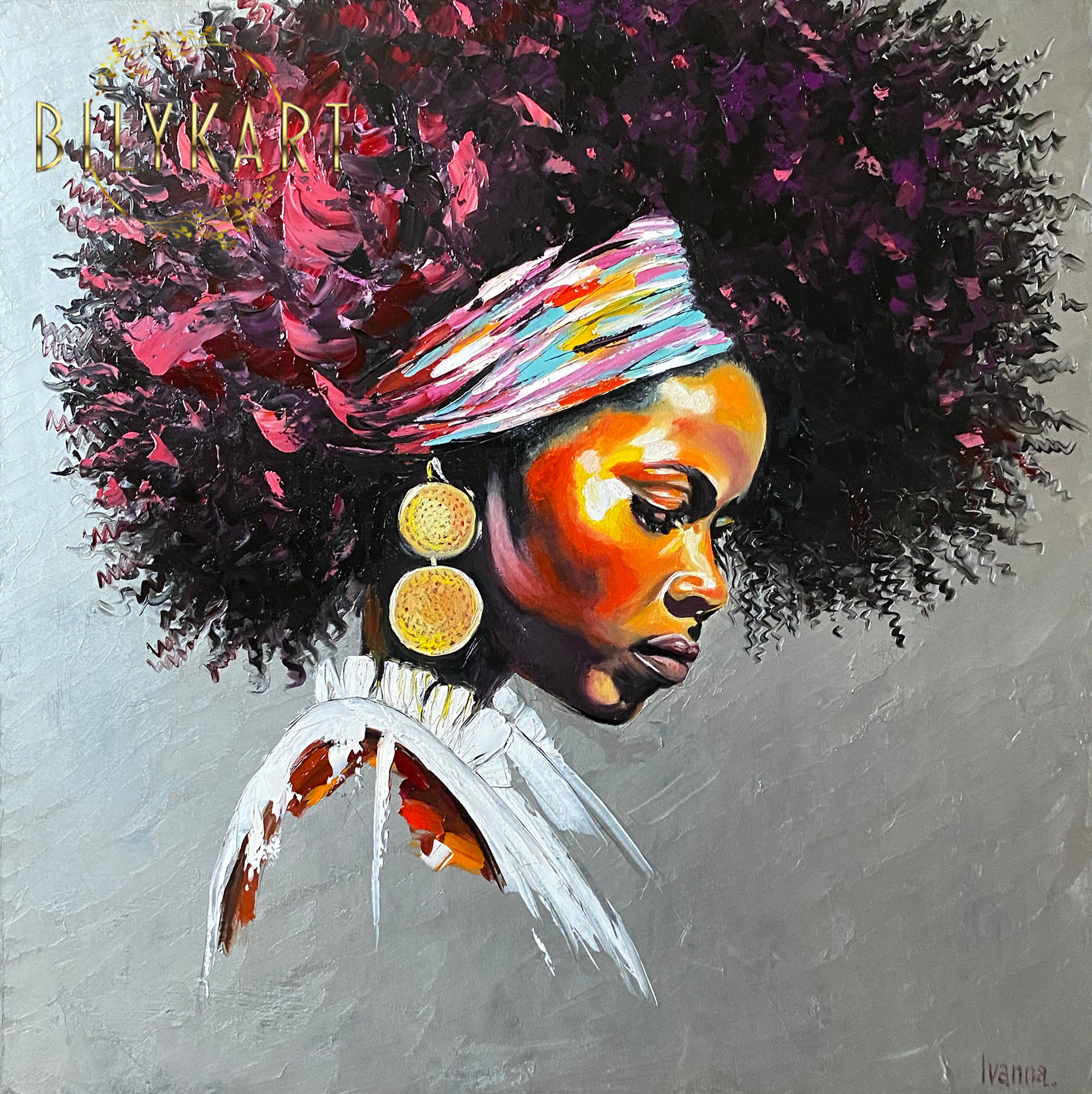 Abstract Paintings Of African Women