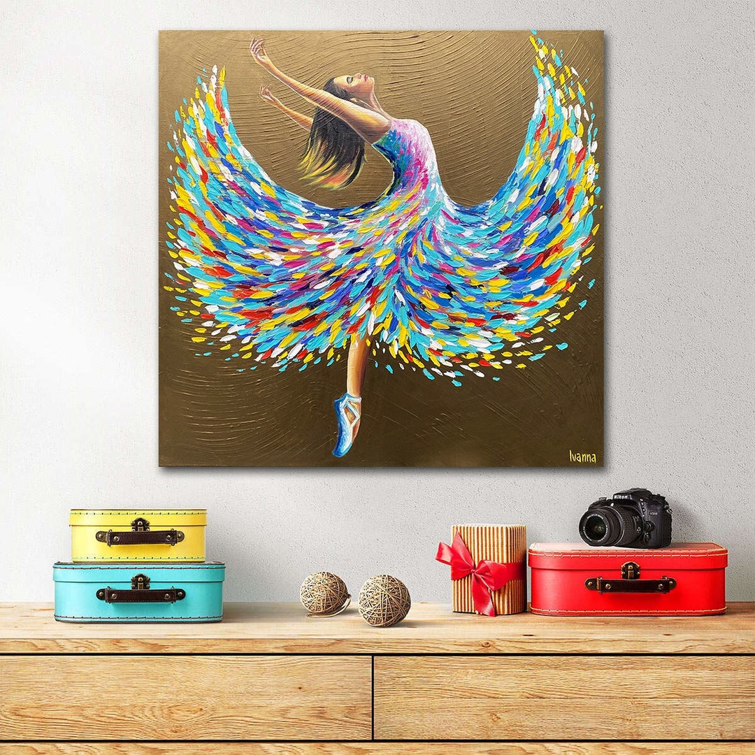 Ballerina Painting Original Ballet Painting Dance Recital Gift Ballet ...