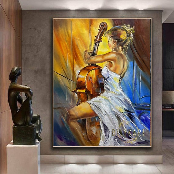 Cello Painting Cello Art: A Painting Of Harmony – Pixoram