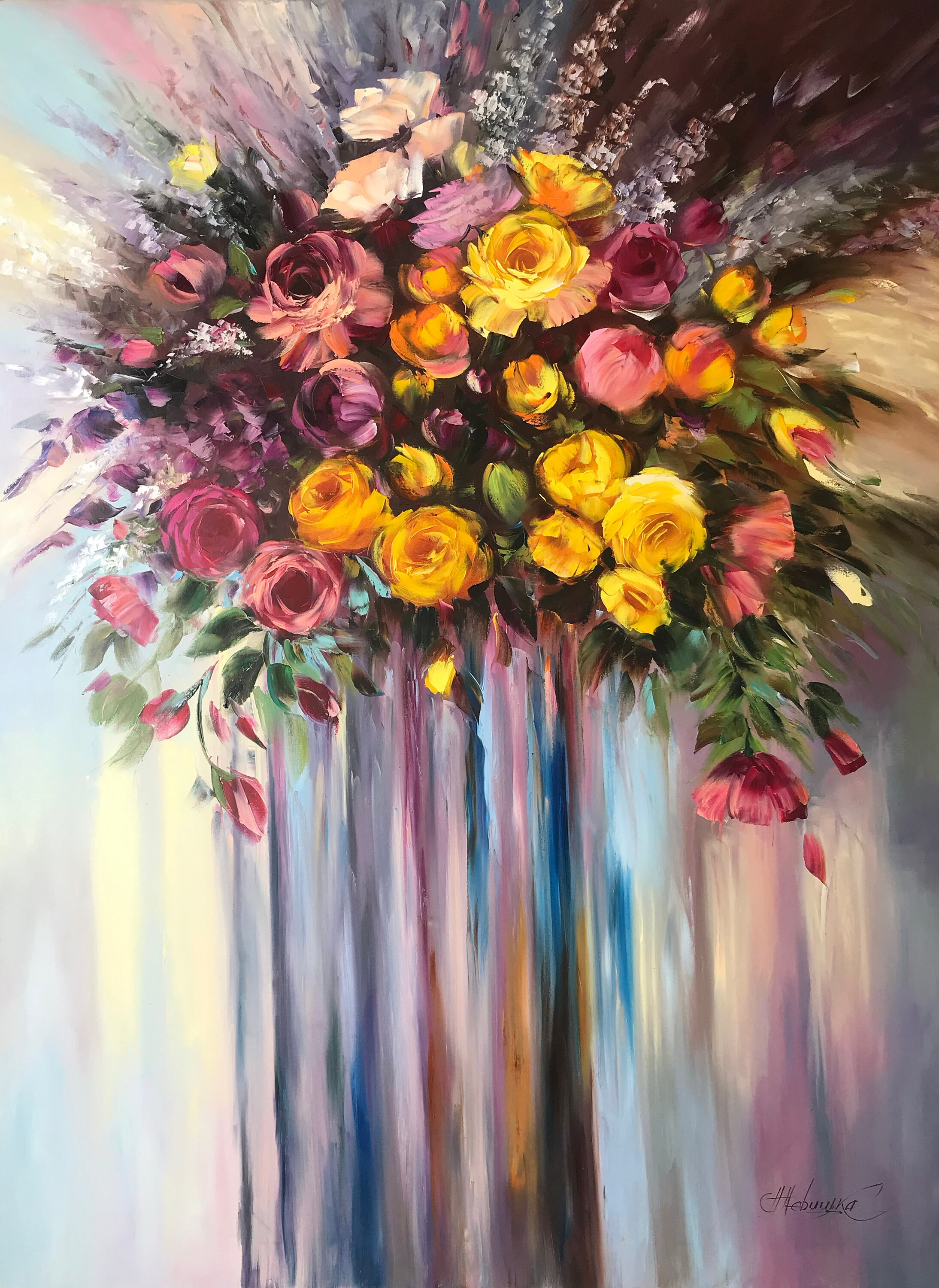 Large Luxury Painting Floral Wall Decor Luxury Art Abstract - Etsy Canada