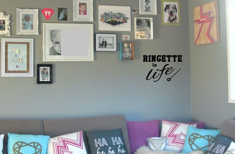 Wall Decal Ringette is Life. Custom Sticker. Inspirational - Etsy Canada