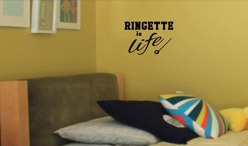 Wall Decal Ringette is Life. Custom Sticker. Inspirational - Etsy Canada