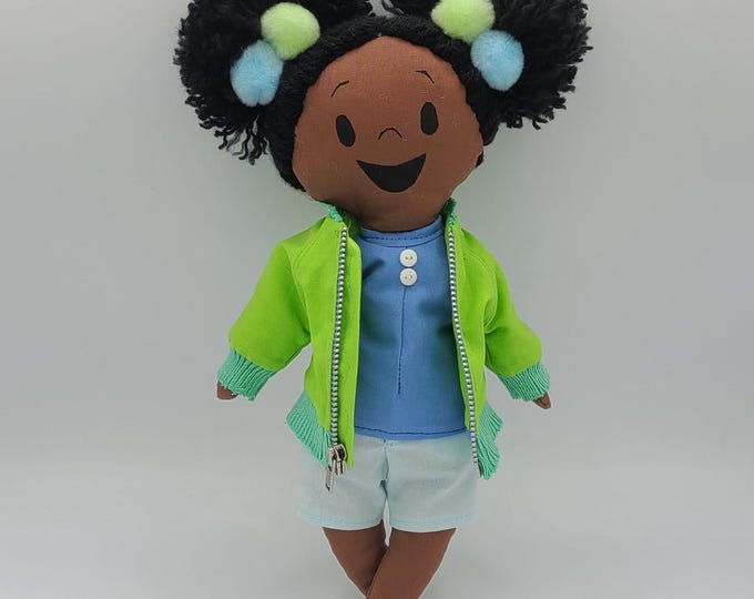 My Jojo Buddy Doll: Jojo and Gran Gran. Hand Made, African Rag Doll, 11 ...