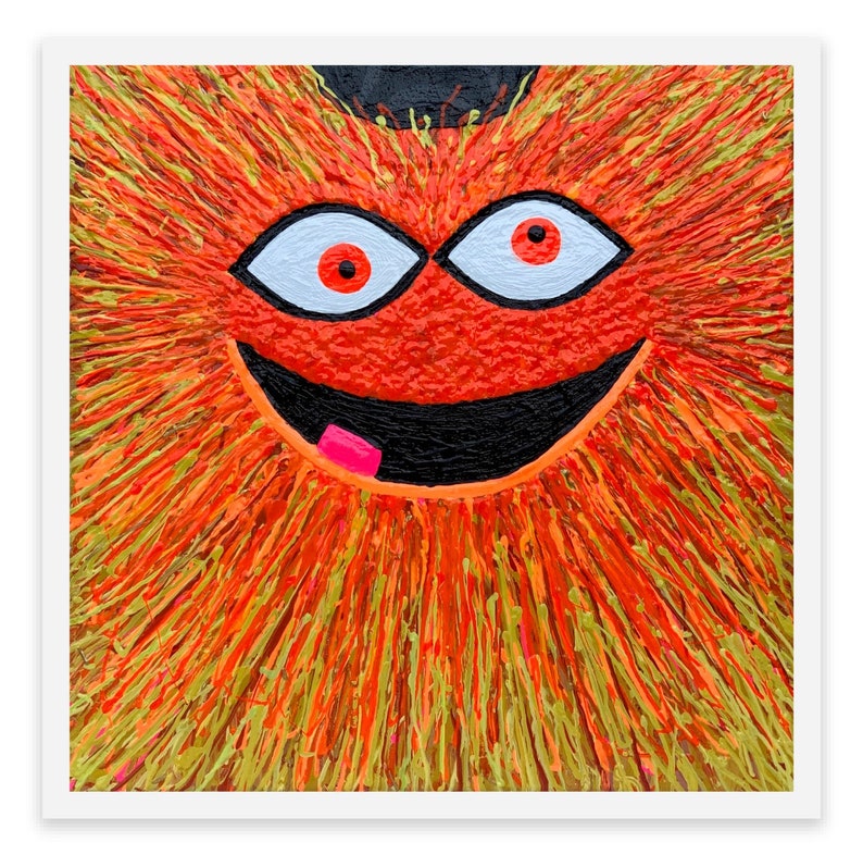 Magnet Gritty Philadelphia Flyers Mascot Custom Painting Decal Gift ...