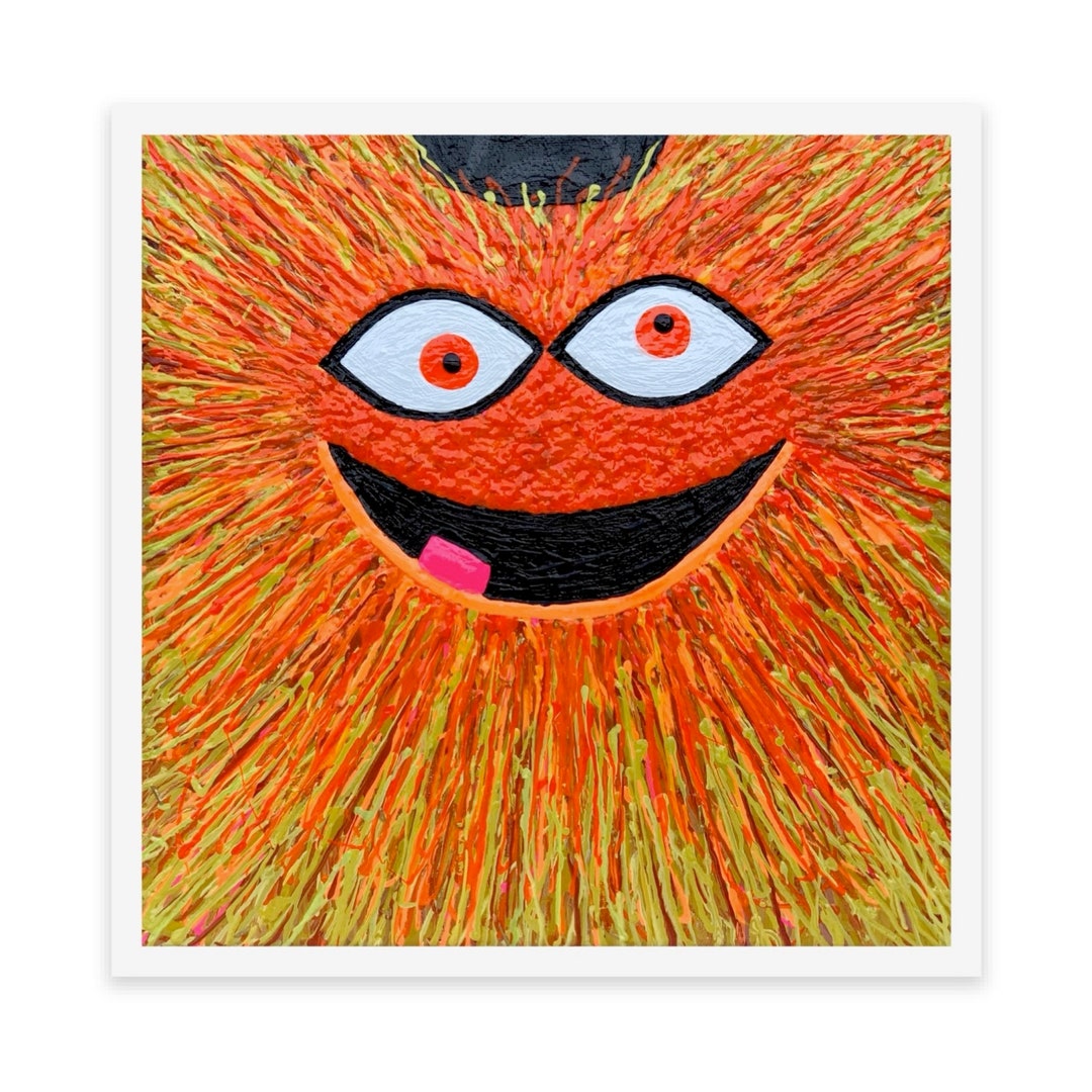 Clear Sticker Vinyl Gritty Philadelphia Flyers Mascot Custom Painting ...