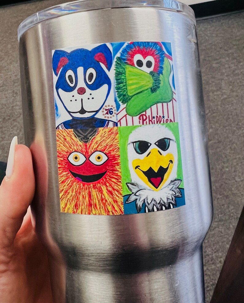 Sticker Vinyl Philly Mascots Phanatic Gritty Swoop Franklin - Etsy