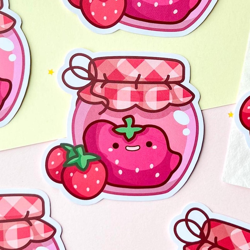 Fruit Jam Stickers - Etsy