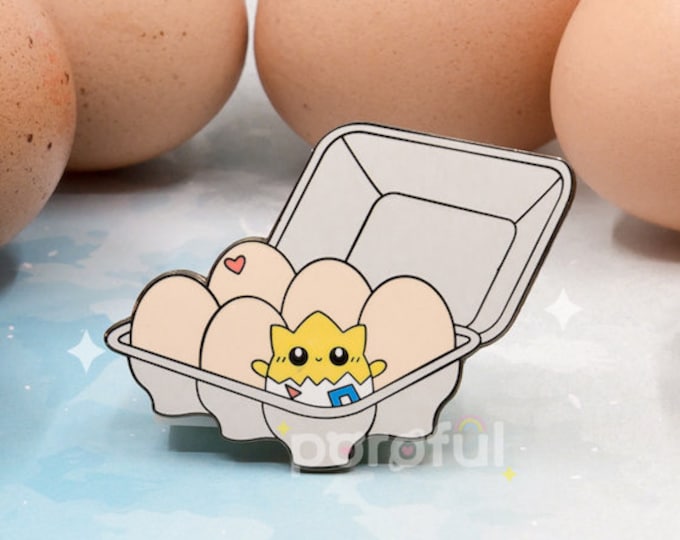 Togepi Pin / Togepi Egg Carton Pin / Egg Enamel Pin / Pokemon Pin ... Togepi Pin / Togepi Egg Carton Pin / Egg Enamel Pin / Pokemon Pin ...