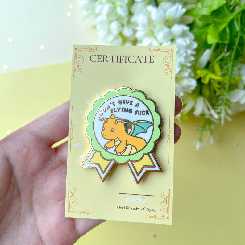 Dragonite Pokemon Enamel Pin / Funny Rude Pokemon Pins / Sassy - Etsy