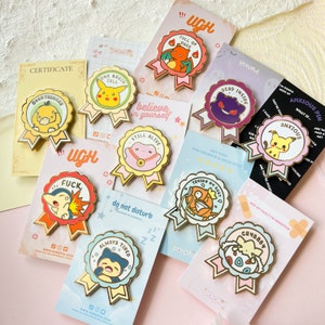 Meme Pikachu Enamel Pin / One Brain Cell Enamel Pin / Cute Pikachu ...