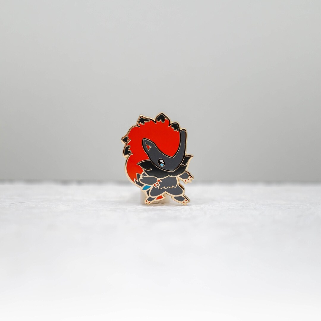 Zoroark Enamel Pin / Zorua Pin / Hisuian Zorua Zoroark Pin / Dark ...