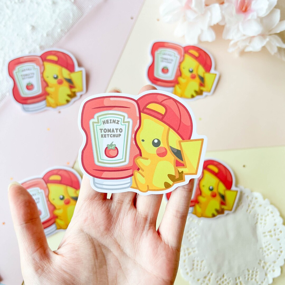 Kawaii Cute Pikachu Vinyl Sticker / Baby Chibi Pokemon Stickers ...