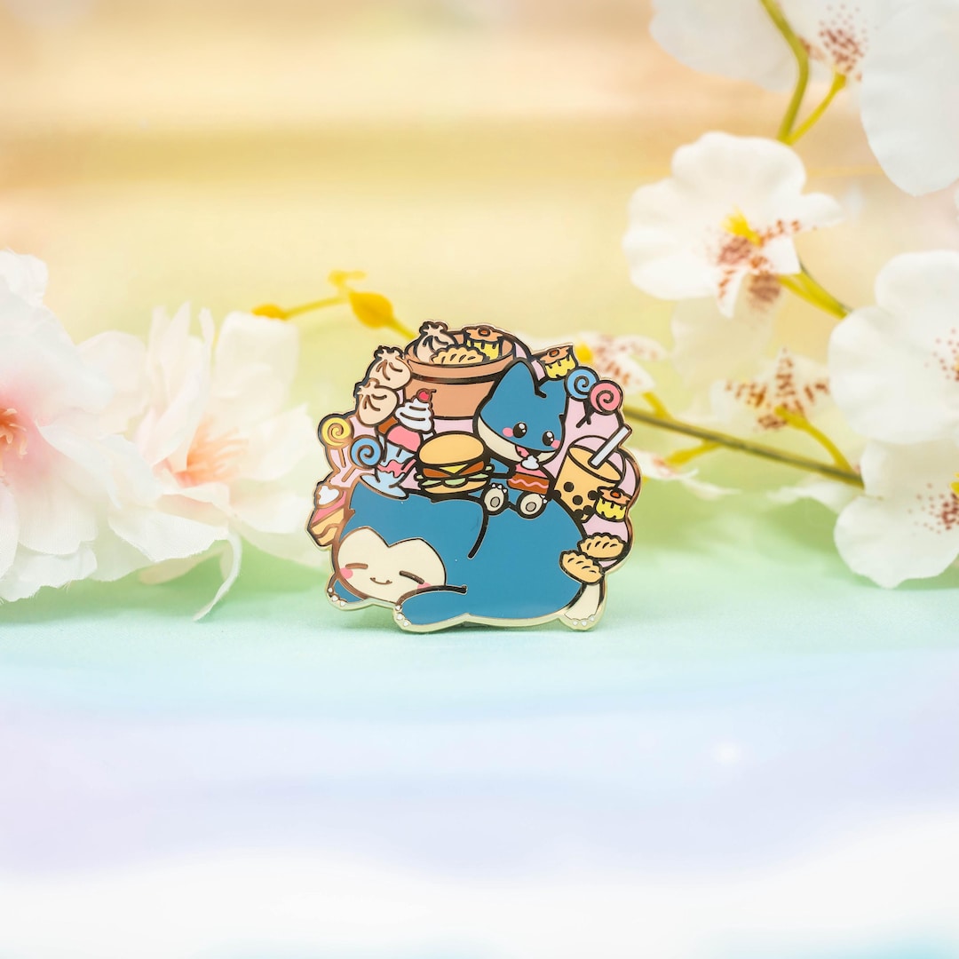 Snorlax Munchlax Pokemon Pin / Cute Mimikyu Enamel Pin / Pokemon TCG ...